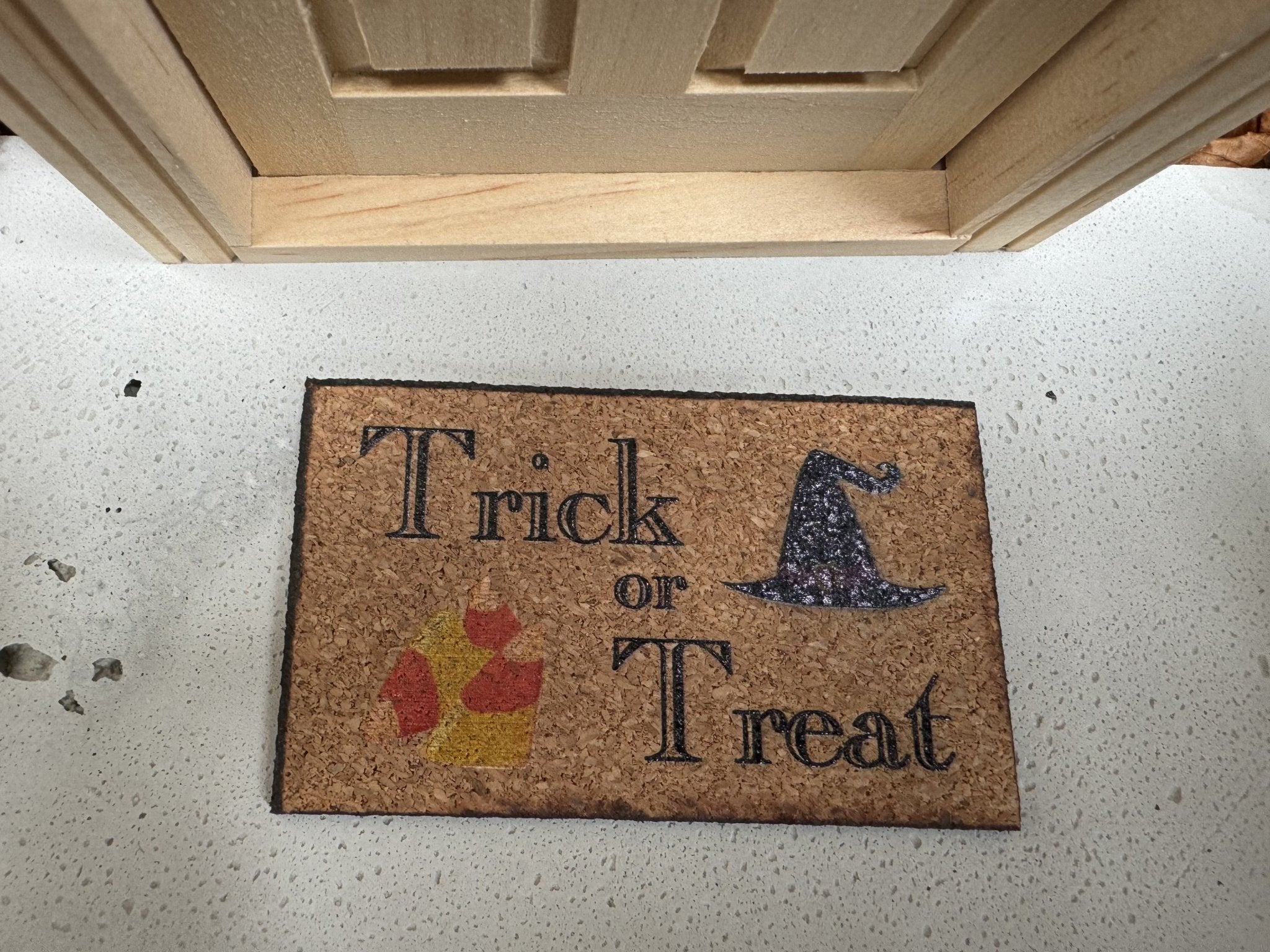 1:12 Scale Welcome Mat - Trick or Treat – Mini Materials