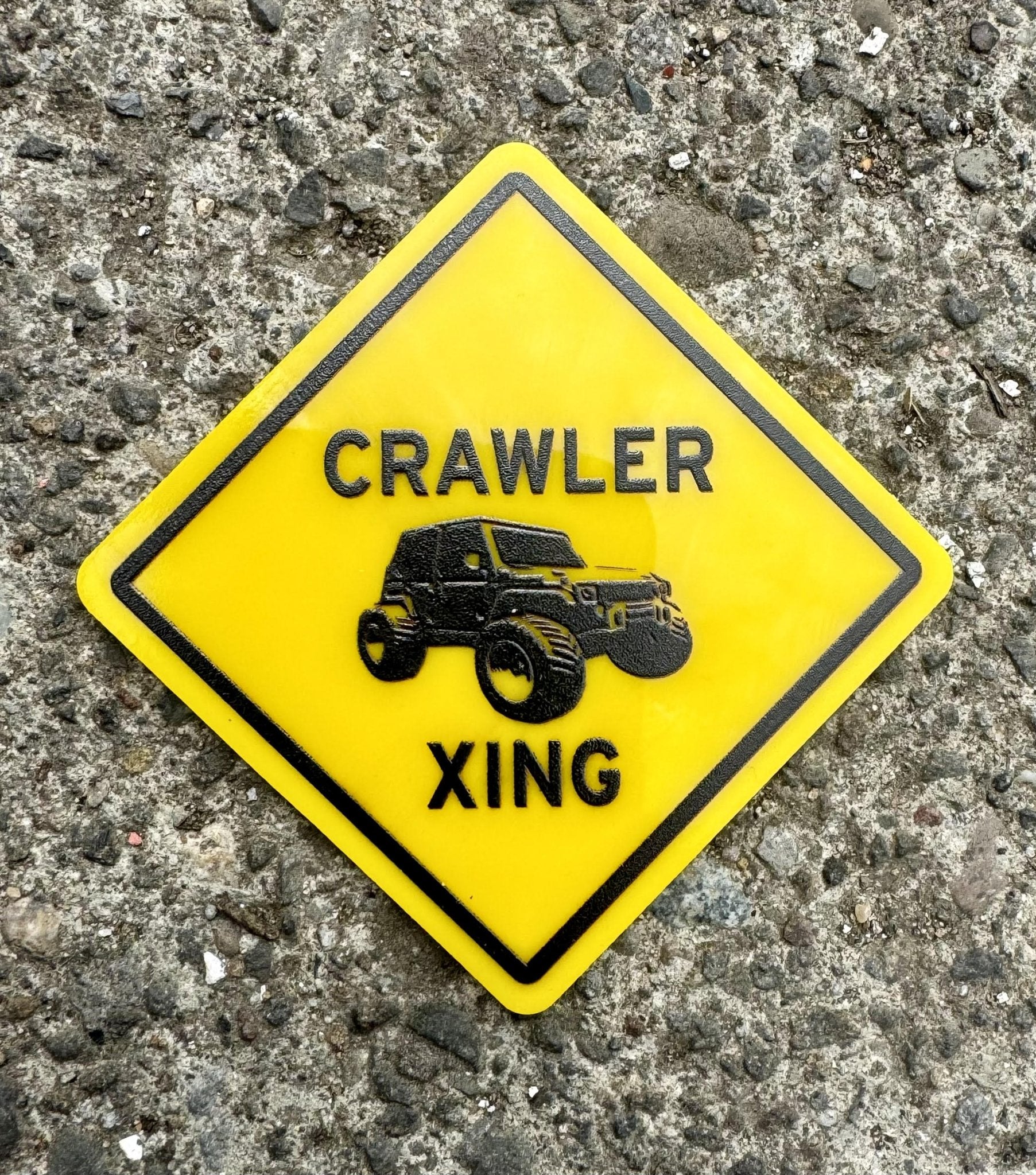 1:12 Scale Crawler Crossing Sign – Mini Materials
