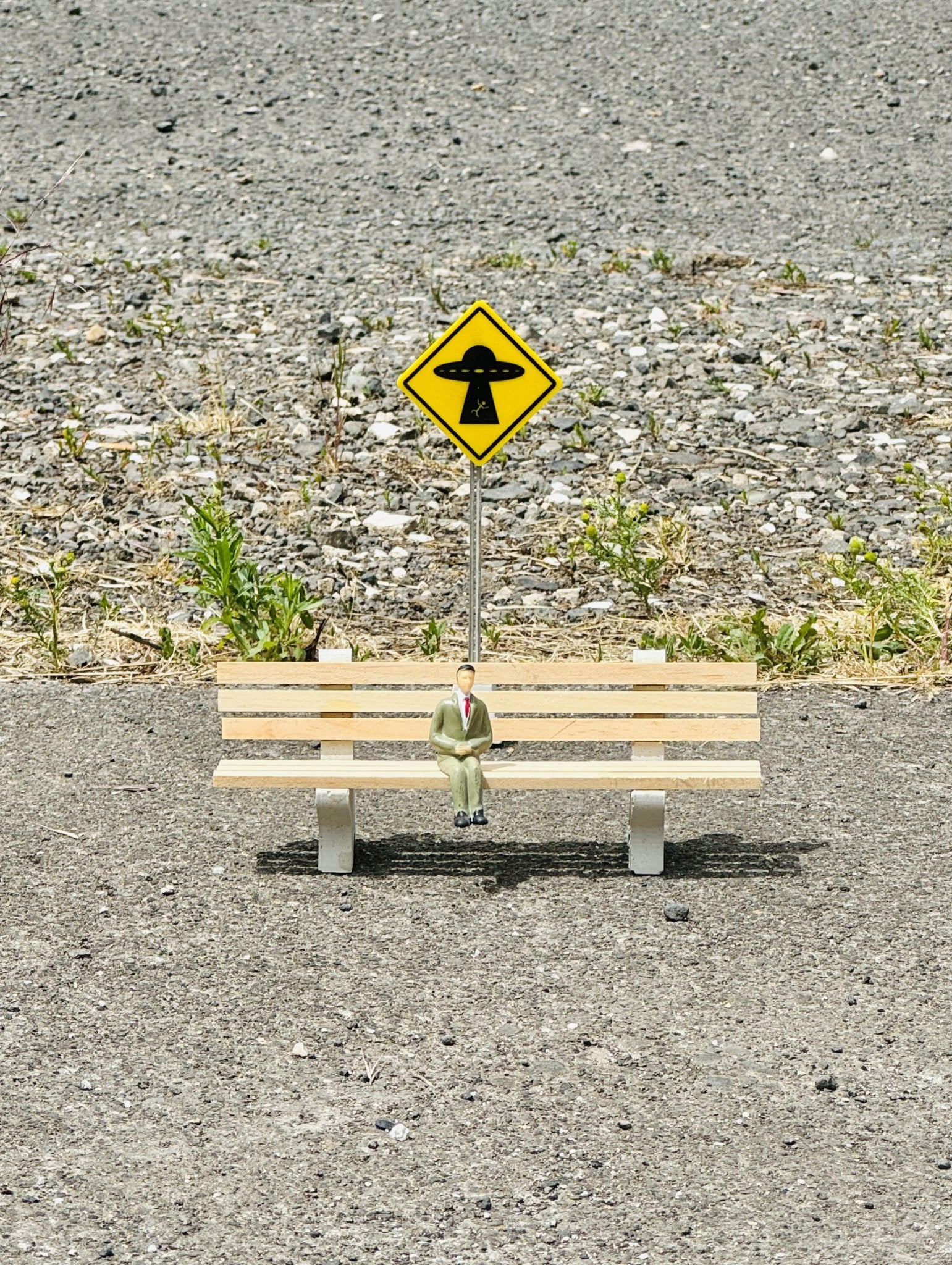 1:12 Scale Mini Abduction Area Sign – Mini Materials