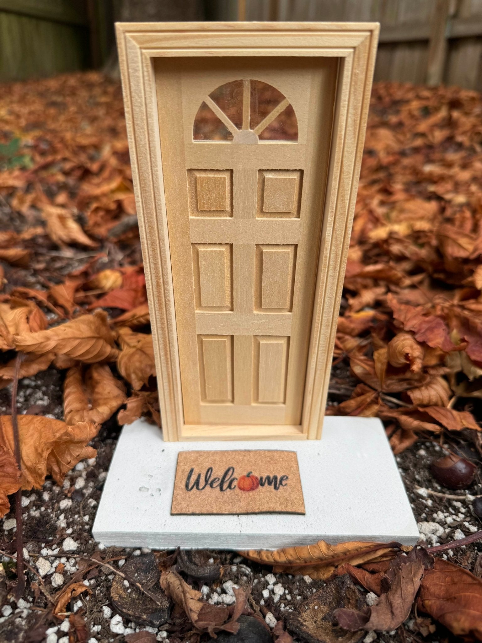 1:12 Scale Welcome Mat - Autumn Welcome – Mini Materials