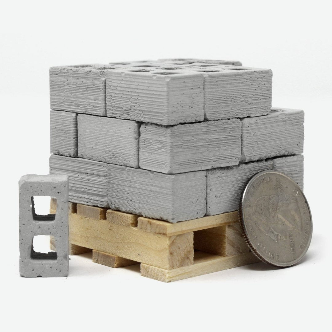 1:18 Scale Mini Cinder Block Pallet (24pk) – Mini Materials