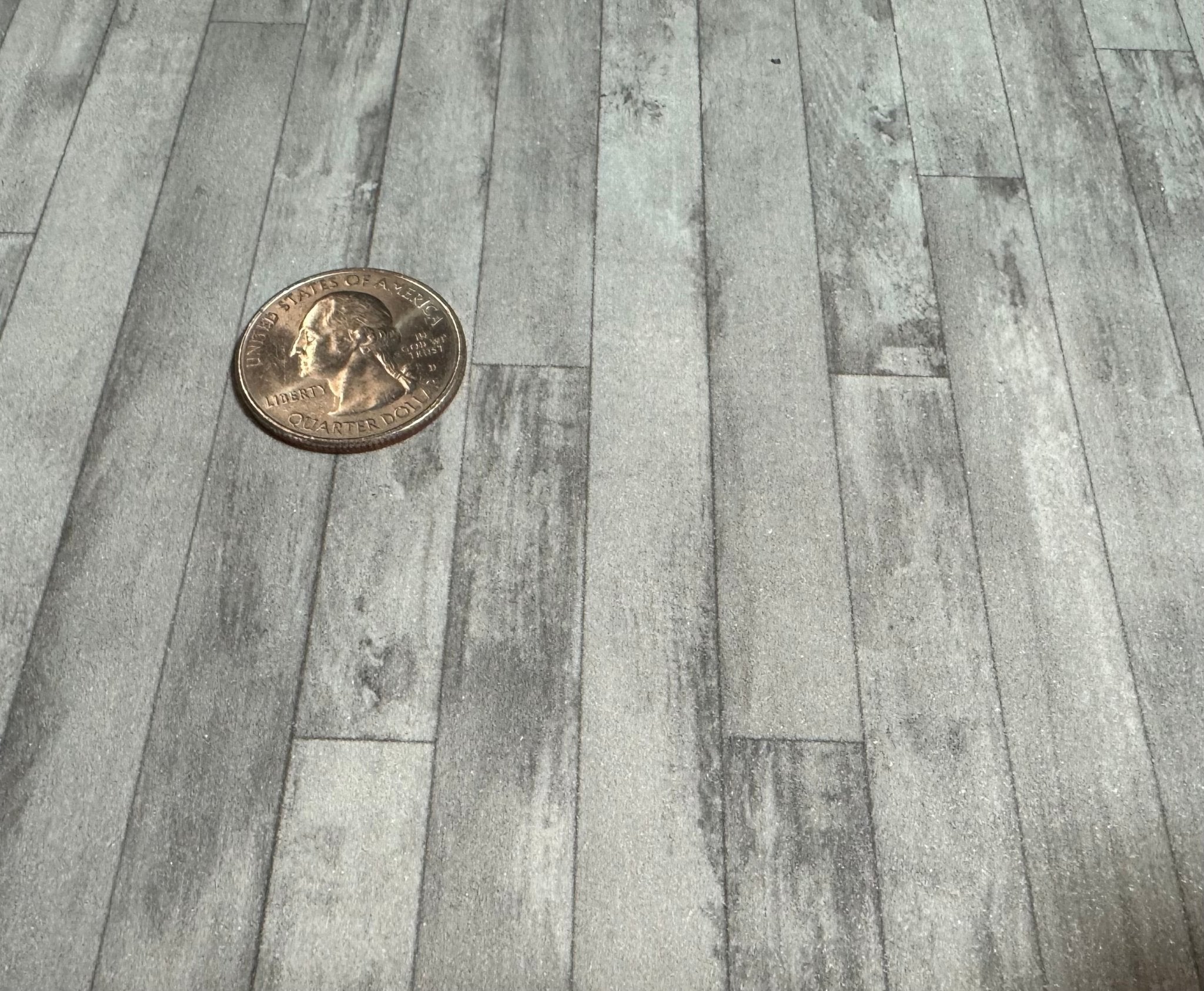 Gray Plank Miniature Flooring Sheet – Mini Materials