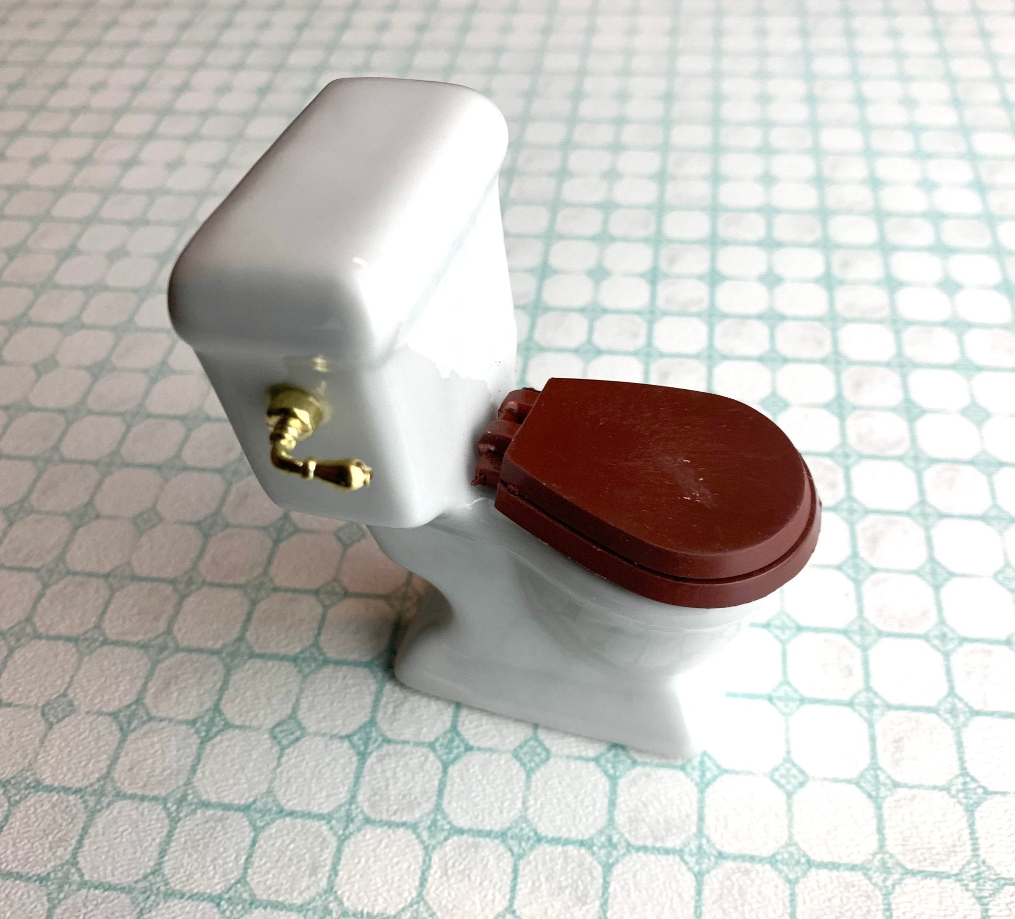 1:12 Scale Mini Bathroom Toilet – Mini Materials