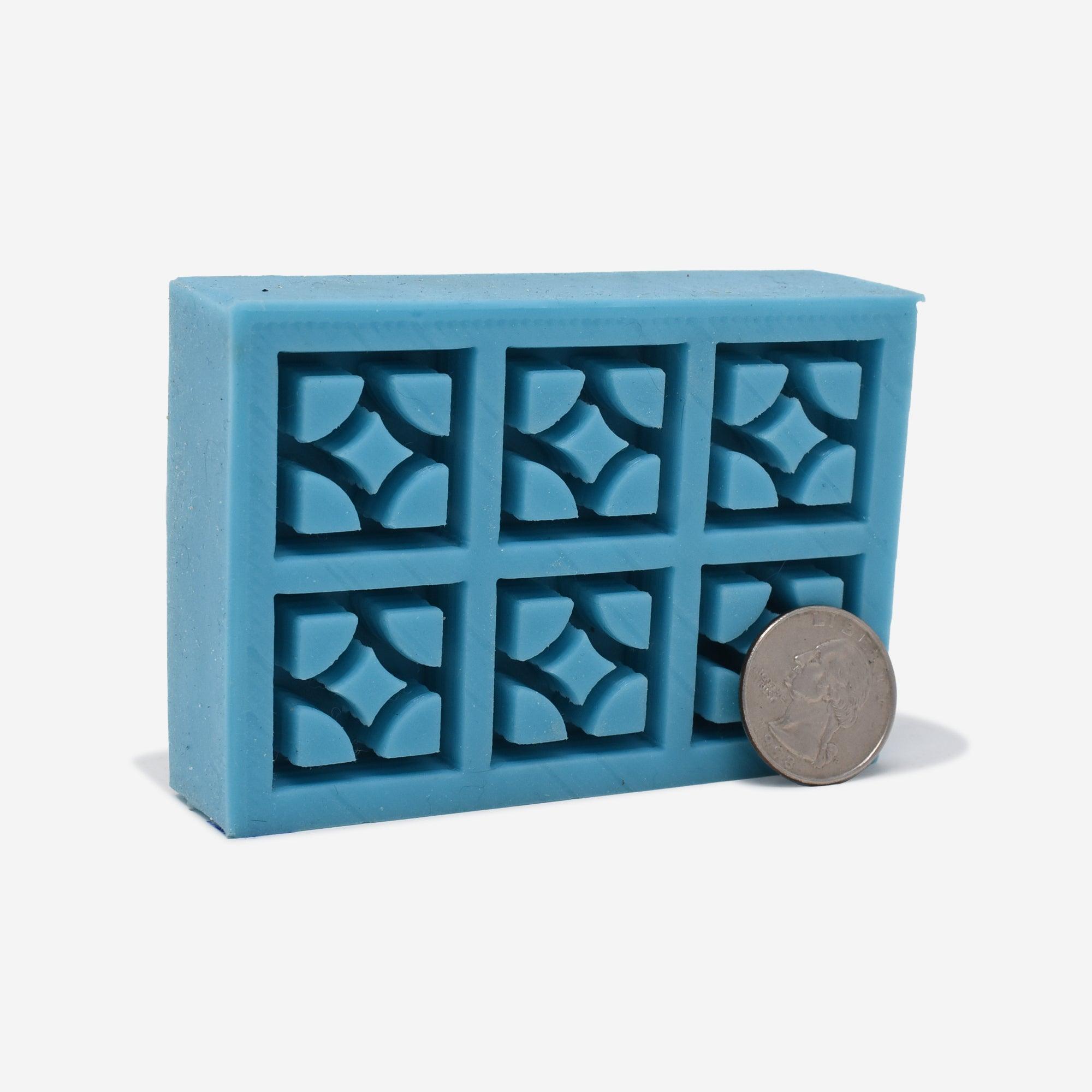 1:12 Scale Mini Empress Breeze Block Mold – Mini Materials