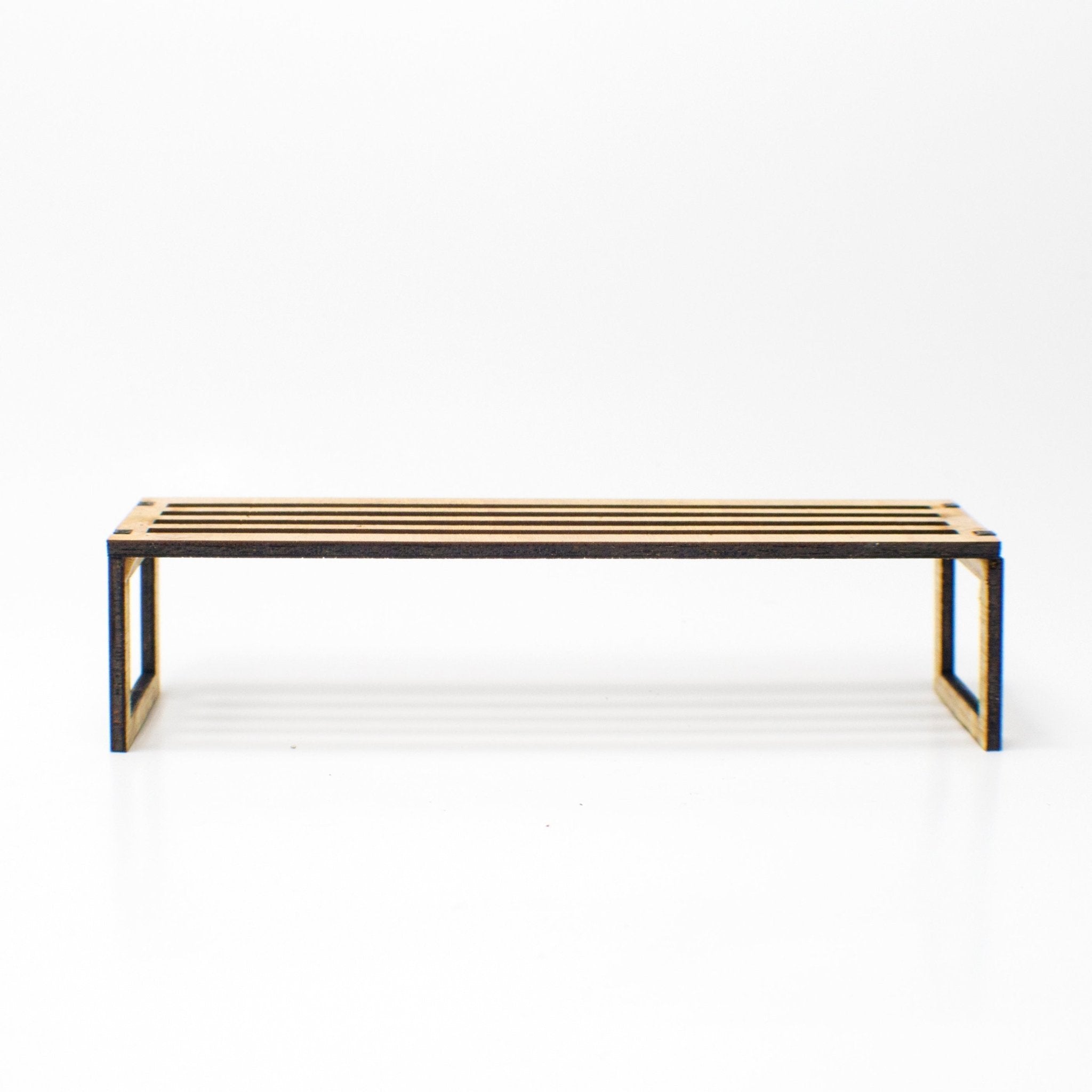 1:12 Scale Mini Wooden Bench – Mini Materials