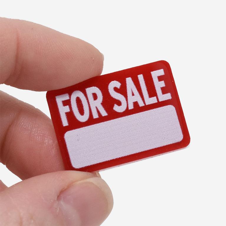 1:12 Scale Miniature For Sale Sign – Mini Materials