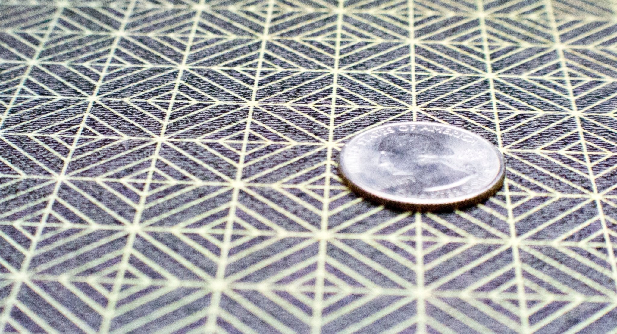 Black and Yellow Art Deco Miniature Flooring Sheet – Mini Materials